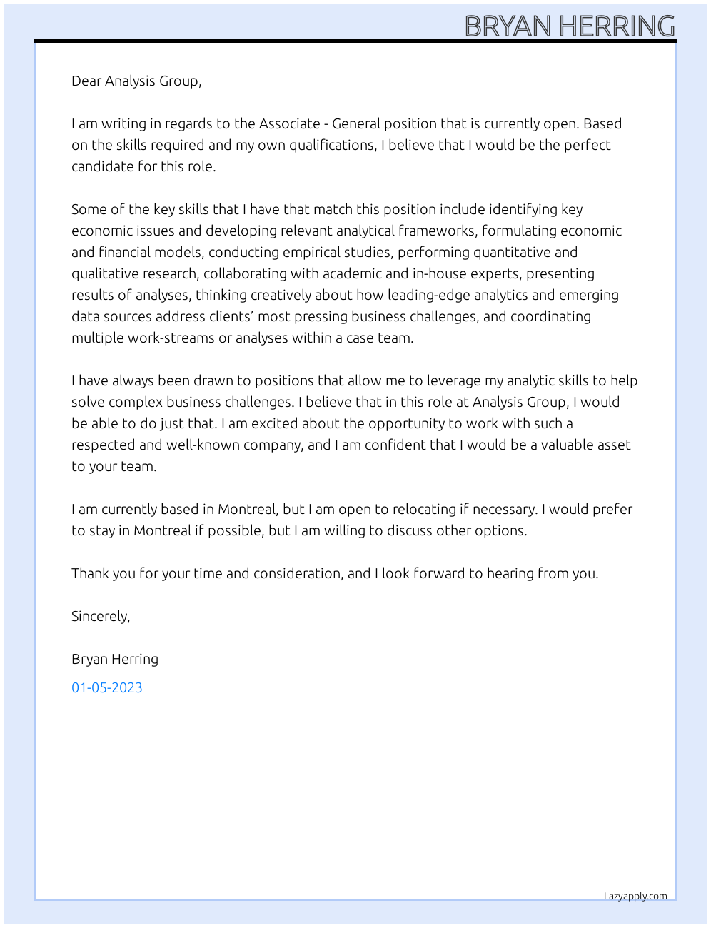 Cover Letter For Analysis Group LazyApply Cover Letter For Analysis Group LazyApply