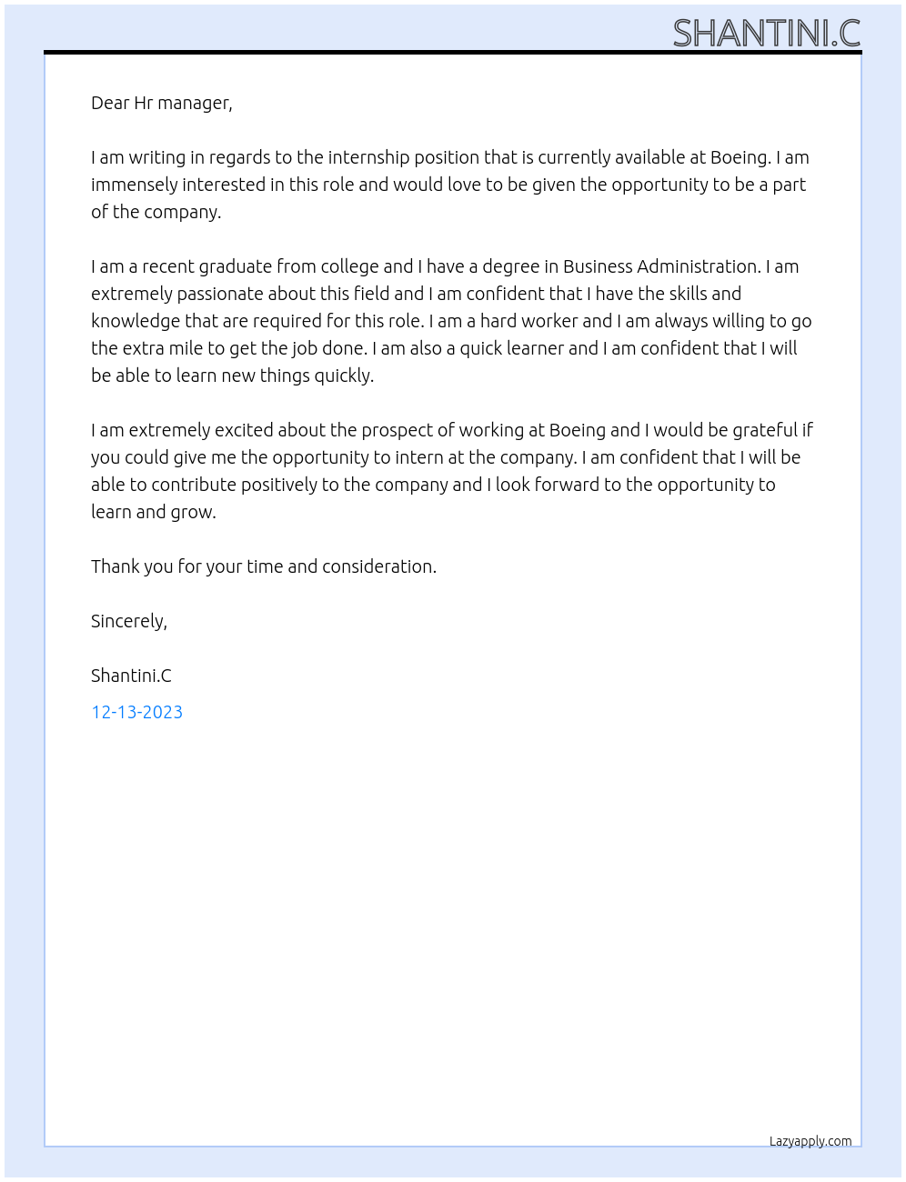 Cover letter for boeing - LazyApply
