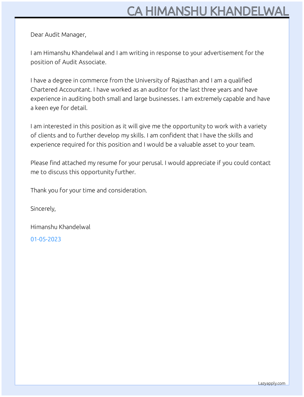Cover Letter For Rsm Us Llp LazyApply