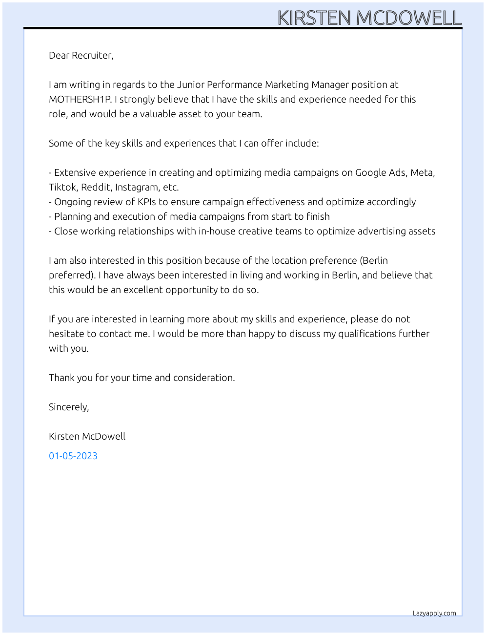 Cover Letter For MOTHERSH1P LazyApply Cover Letter For MOTHERSH1P LazyApply